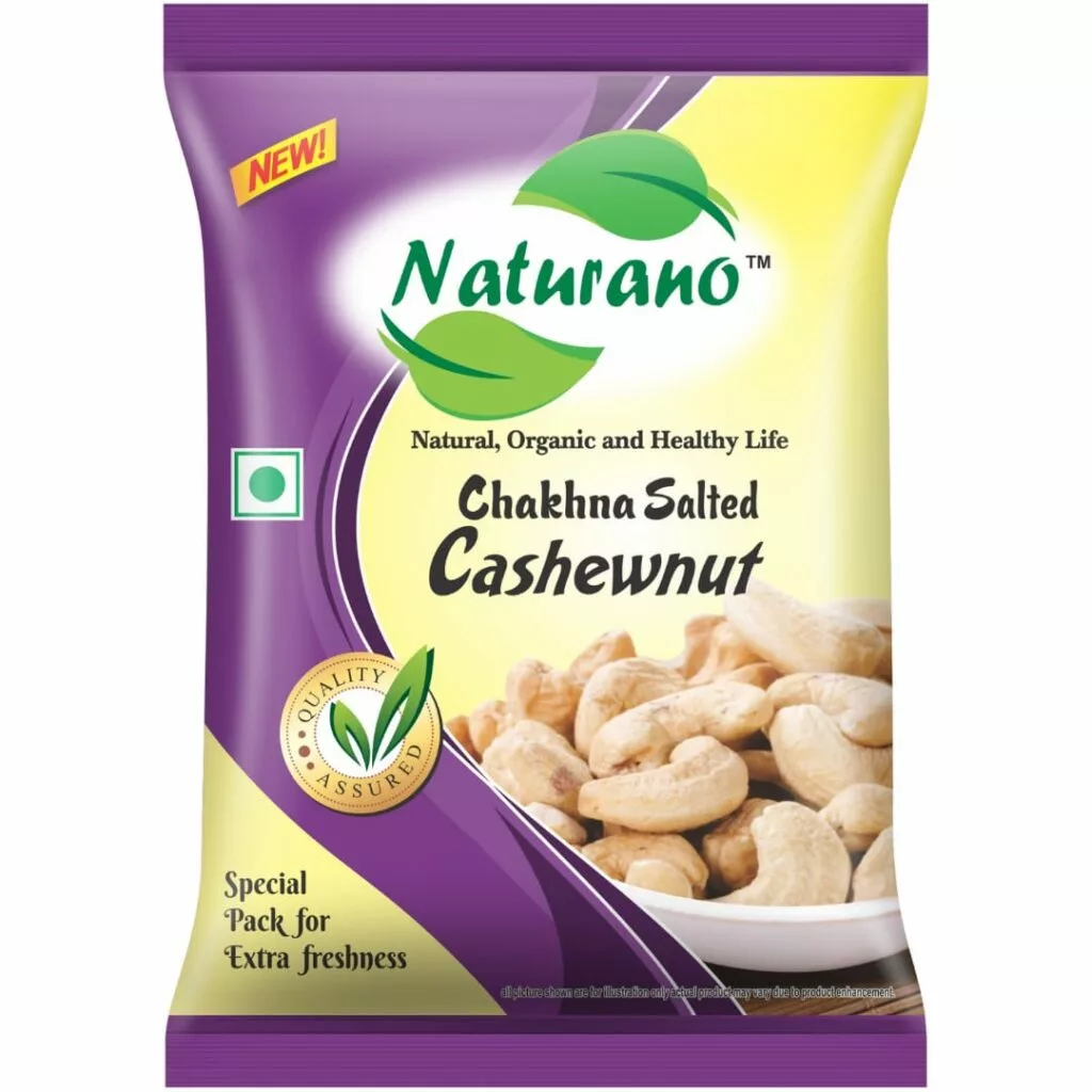 NATURANO'S CHAKHNA SALTED CASHEWNUT - Naturano